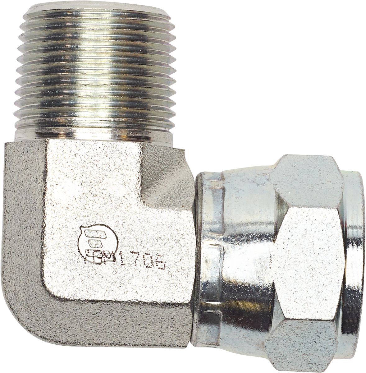 Hydraulic Adapters, 90° Elbow, Male NPTF X Female JIC Swivel – Lawson Products