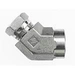 Hydraulic Adapters, 45° Elbow, Female NPTF X Female NPSM Swivel – Lawson Products