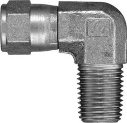 Hydraulic Adapters, 90° Elbow, Male NPTF X Female JIC Swivel – Lawson Products