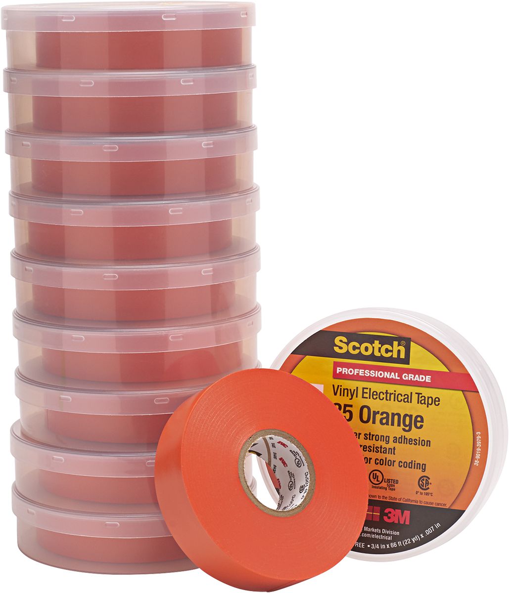 Vinyl Electrical Tape Orange 3/4" x 66' – Lawson Products