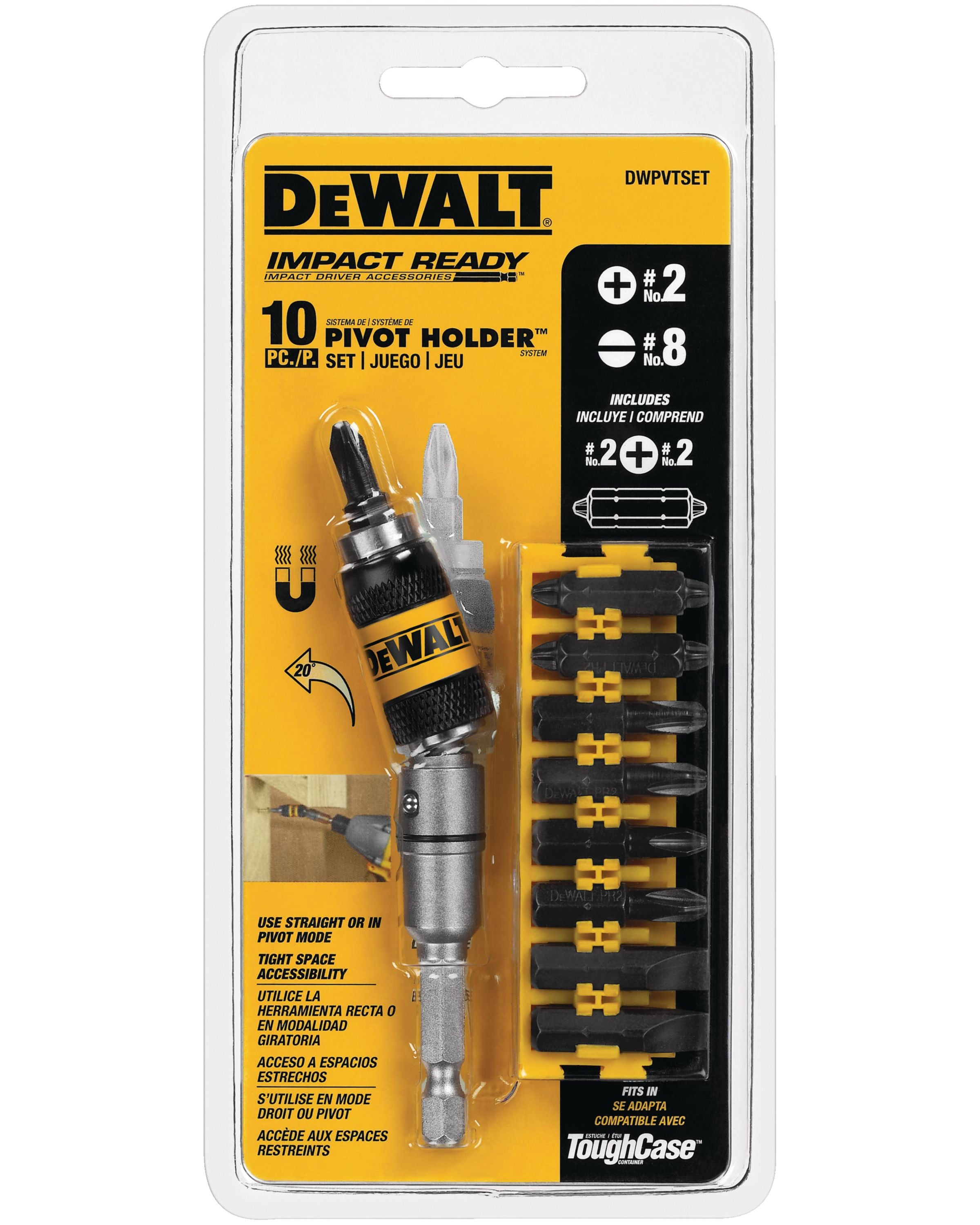 10-Pc. Pivot Holder Set with bit bar – Lawson Products