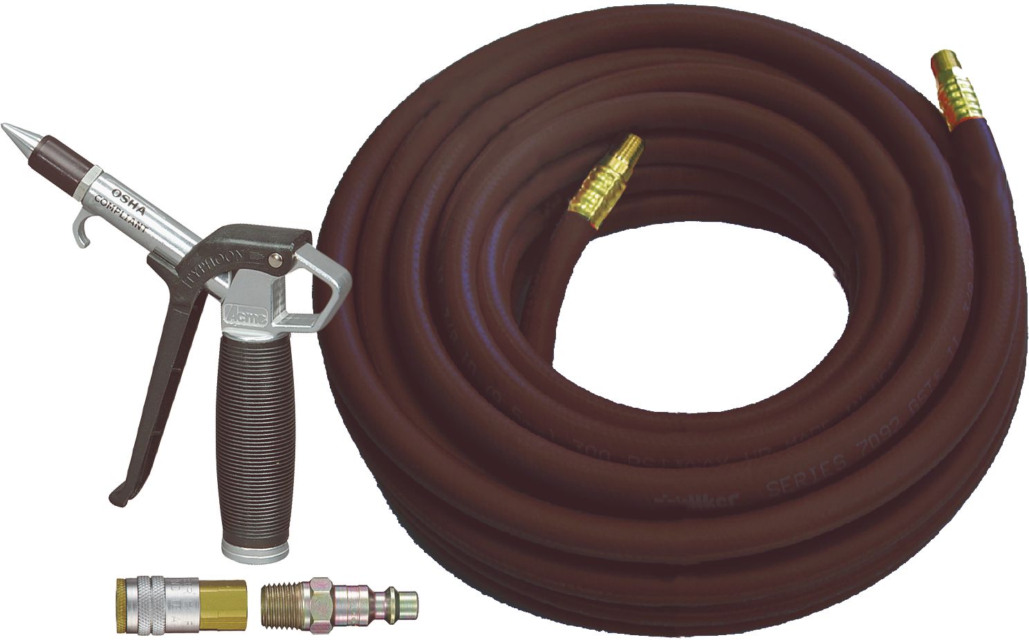 Shop Air Hose Bundle: Hose, Industrial Coupler and Nipple, Blowgun ...