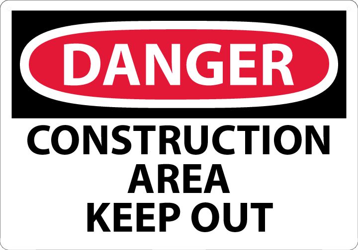 Danger CONSTRUCTION AREA KEEP OUT Sign – Lawson Products