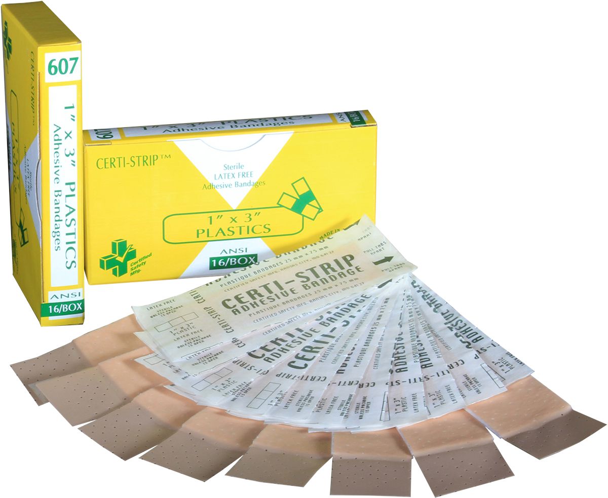 Certi-Strip™ – Plastic Strip Bandages – 1" x 3" - 16/unit – Lawson Products