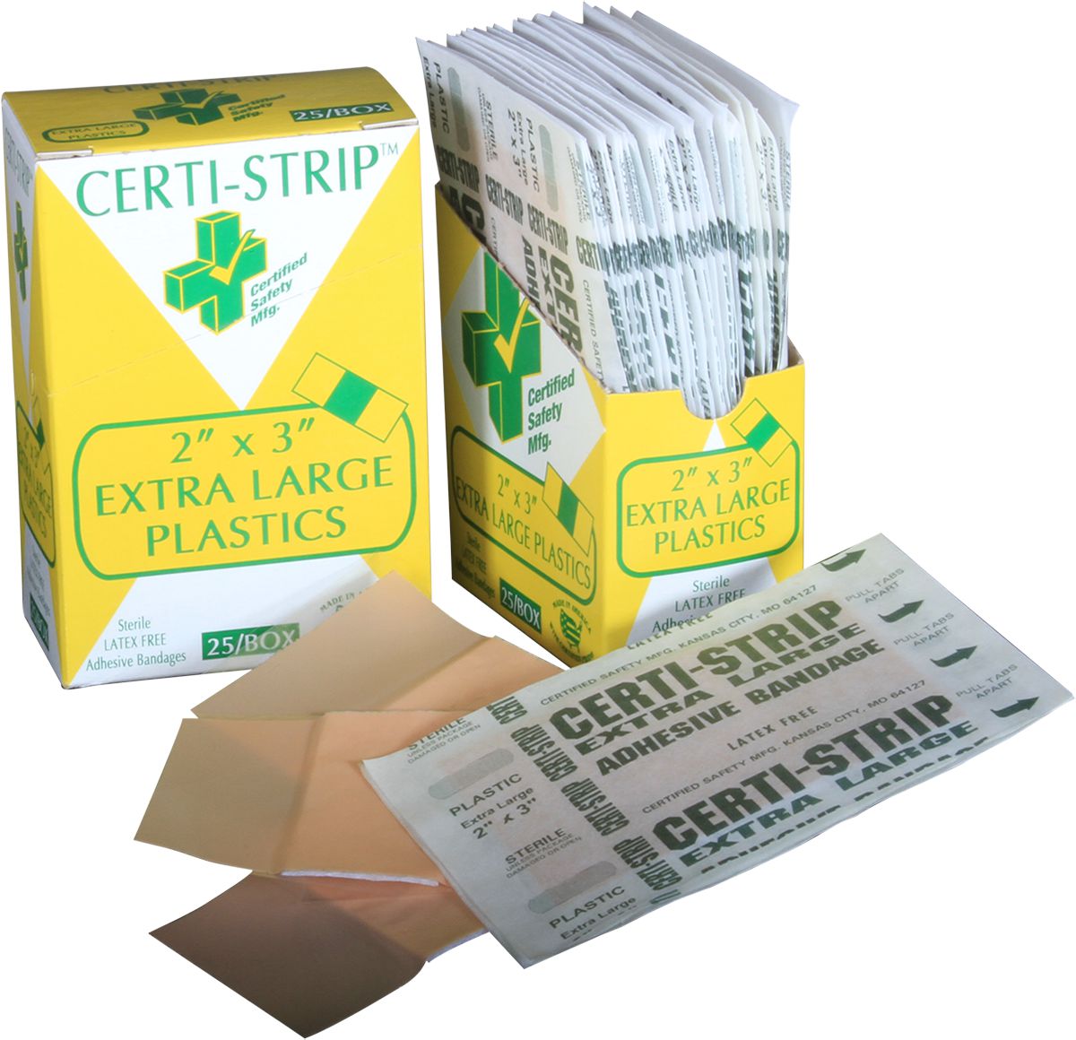 Certi-Strip™ – Plastic Strip Bandages – 2" x 3" - 25/box – Lawson Products