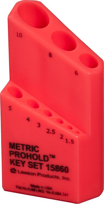 Hex Key Holder, Metric, 9pc Capacity, (Empty) – Lawson Products