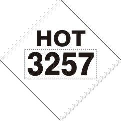3257 Hot Asphalt Class 9 DOT Placard, Rigid Vinyl – Lawson Products