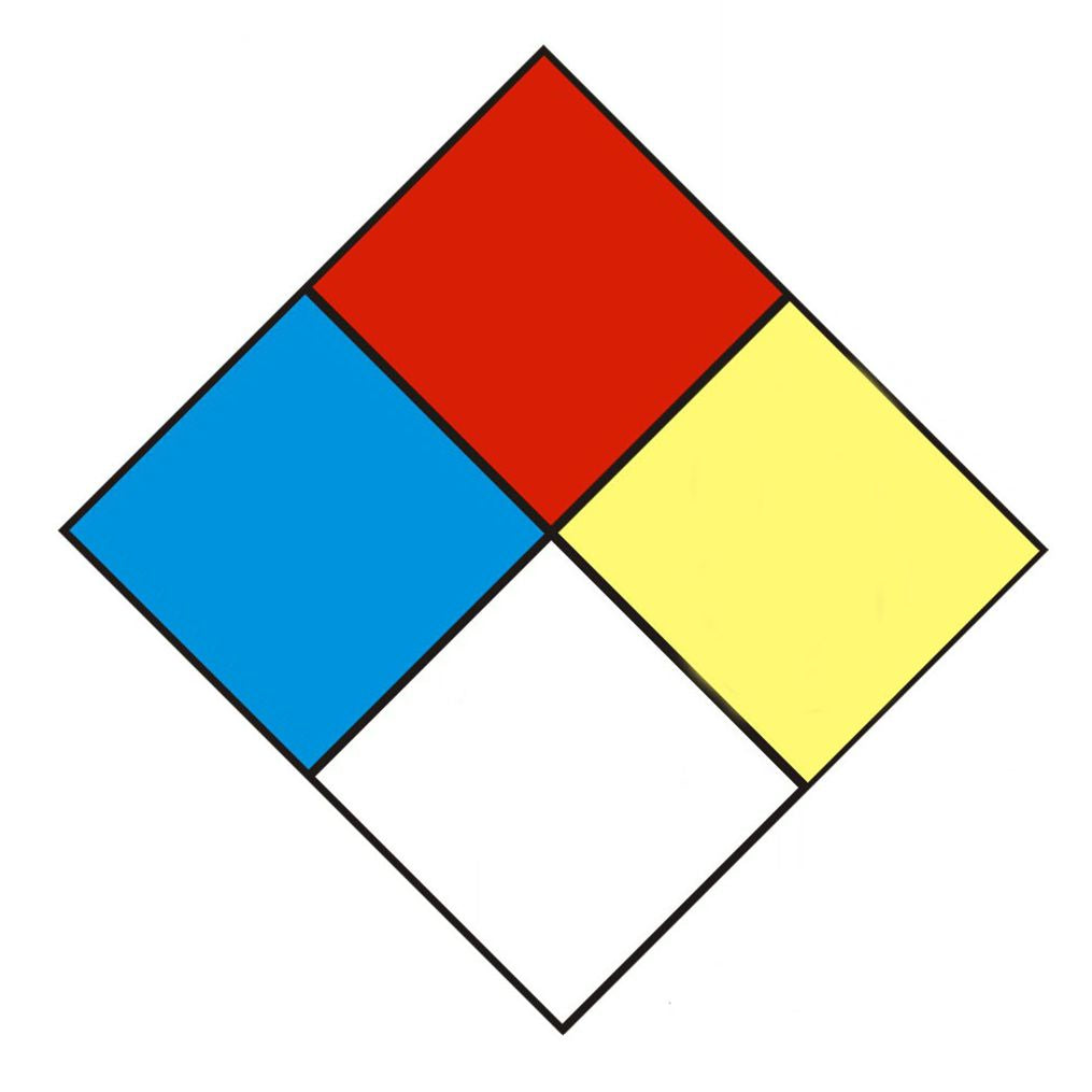 NFPA Diamond Label, Plastic .040 – Lawson Products