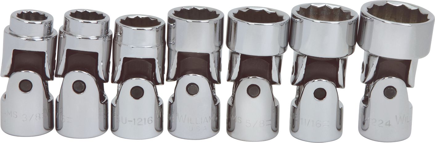 Socket Set, SAE, 3/8" Drive, 12pt Universal, 7pc – Lawson Products