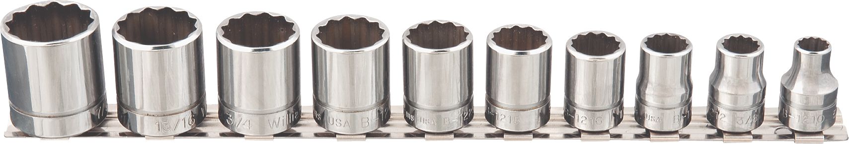 Socket Set, SAE, 3/8" Drive, 12pt Shallow, 10pc – Lawson Products