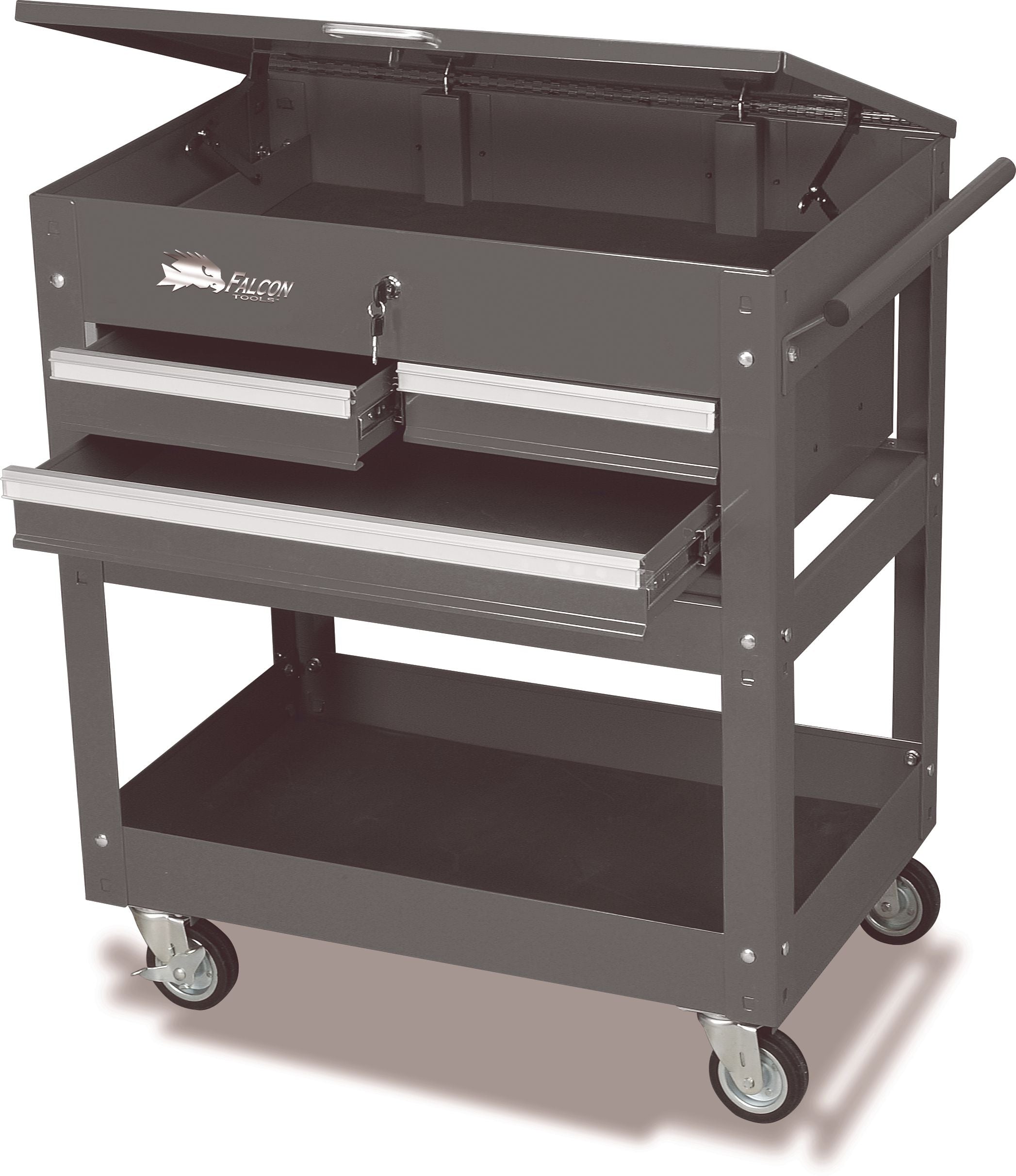 Tool Cart 3-Drawer With Bulk Storage – Lawson Products