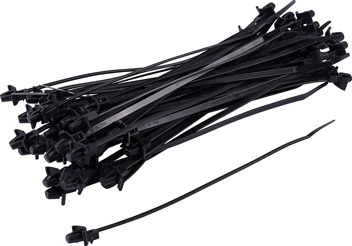 .187 X 6-3/4" 50 Lbs Black Rivet Releasable Cable Tie – Lawson Products