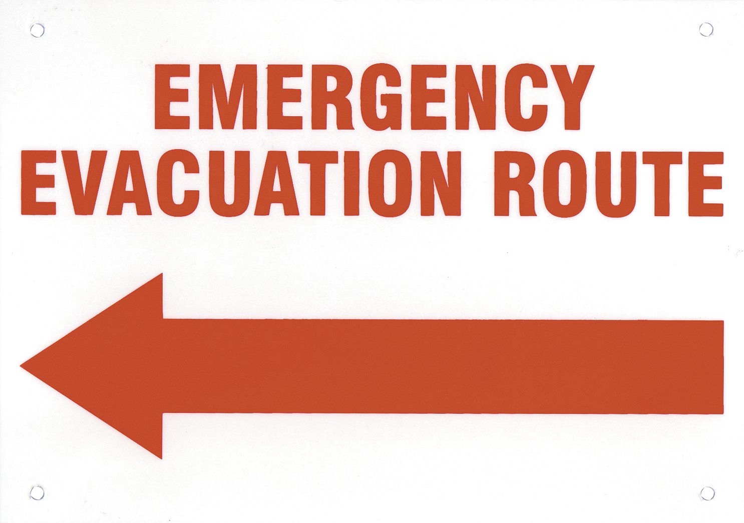 EMERGENCY EVACUATION ROUTE Sign – Lawson Products
