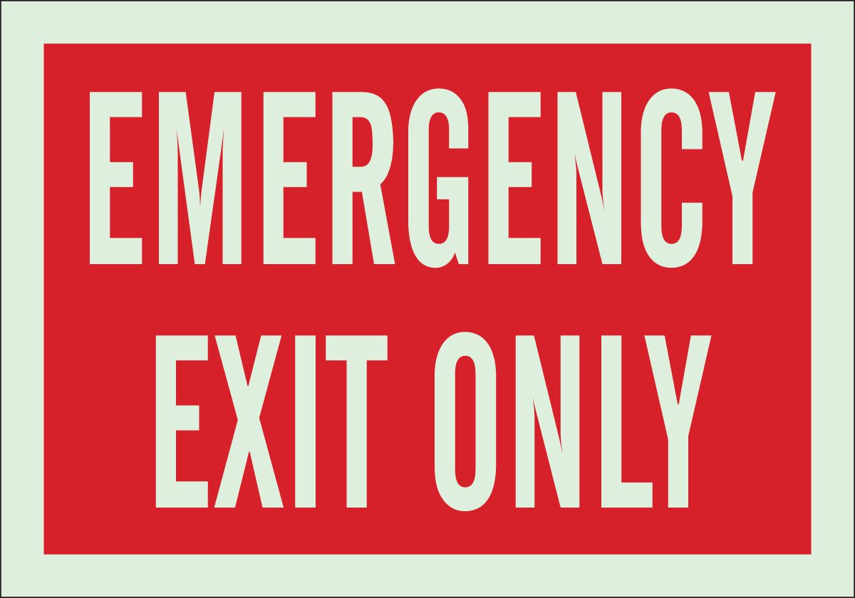 EMERGENCY EXIT ONLY Sign – Lawson Products