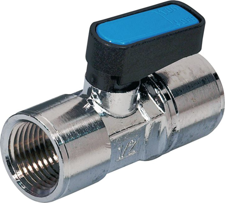 Mini Ball Valve Chrome Brass 1/4-18 x 1/4-18 | Lawson – Lawson Products