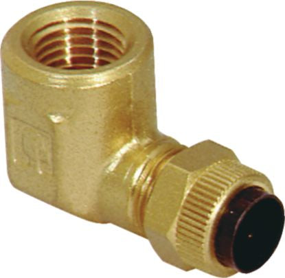 Poly-Tite Elbow Brass 90° 1/8-27 x 1/4" – Lawson Products