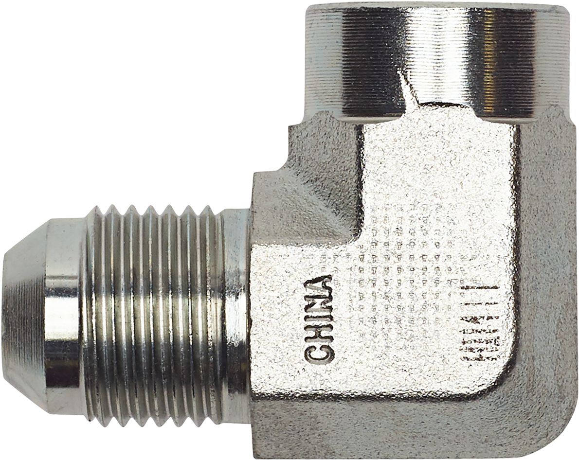 Hydraulic Adapters, 90° Elbow, Male JIC X Female NPTF – Lawson Products
