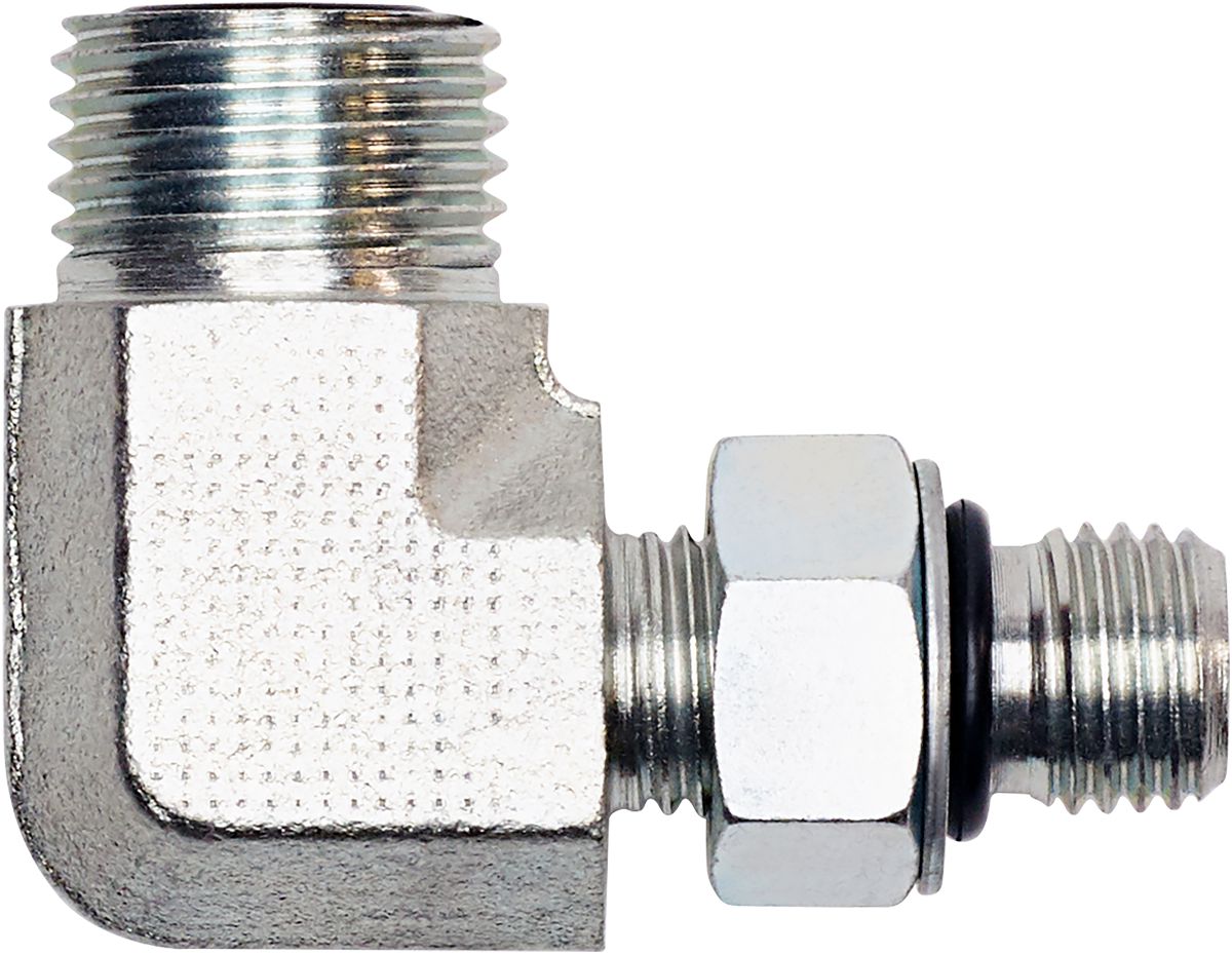 Hydraulic Adapters, 90° Elbow, Male ORFS X Male SAE ORB – Lawson Products