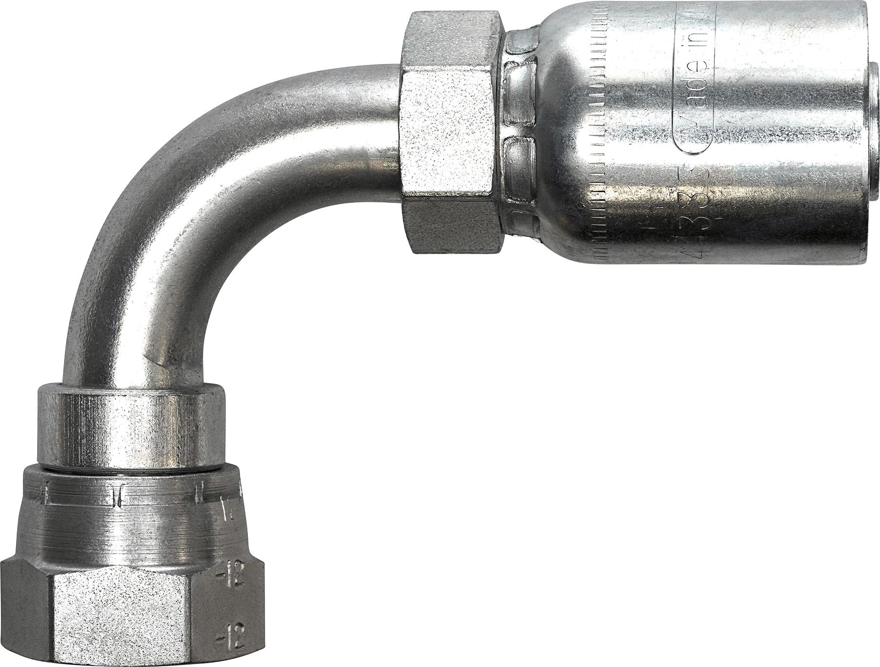 Female BSPP 60° Flare - British Standard Pipe Parallel 60° Flare 90° 3 ...