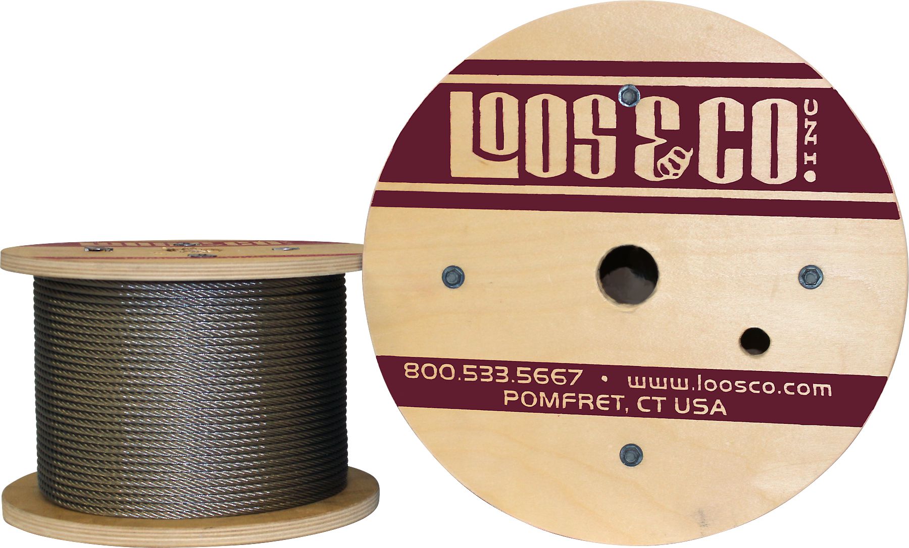 Wire Rope, 302/304 Stainless Steel, Bare, 7x19, 1/4", 6,400 lbs Breaki ...