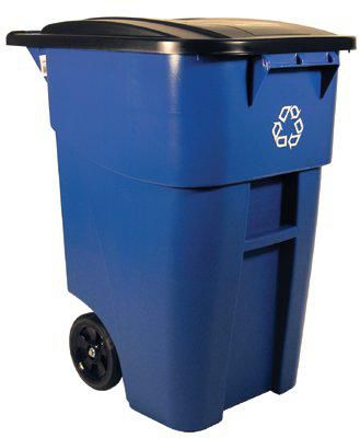50 Gallon BRUTE® Recycling Rollout Container with Lid – Lawson Products
