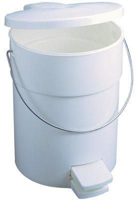 4 1/2 Gallon White Step-On Can with Rigid Liner – Lawson Products