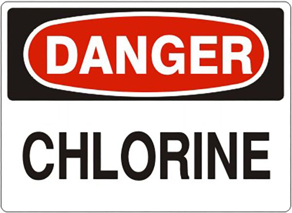 Danger Chlorine Label, Adhesive Vinyl – Lawson Products